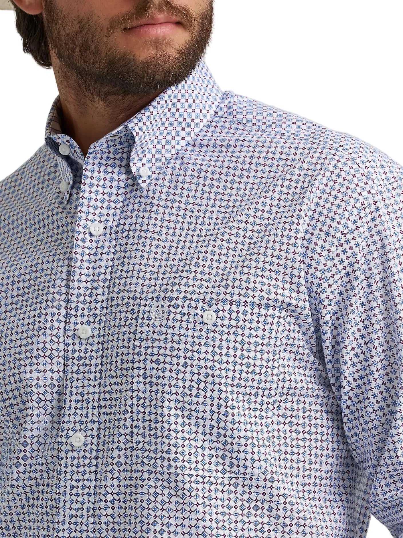 Wrangler George Strait Long Sleeve Men's Button Down Shirt – Dollar ...