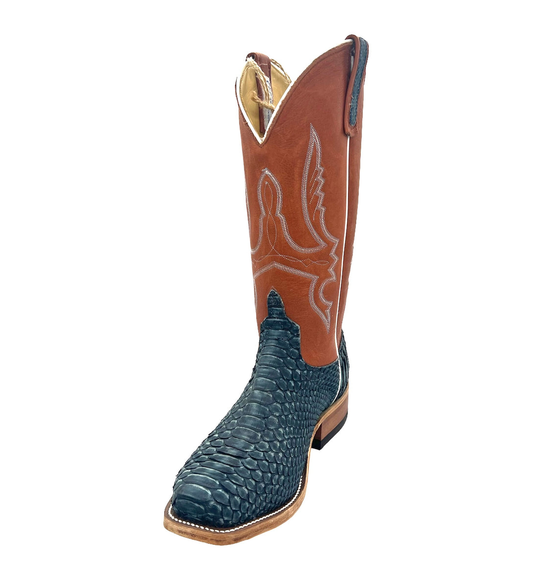 Anderson Bean Men's Navy Python Boots – Dollar Western Wear