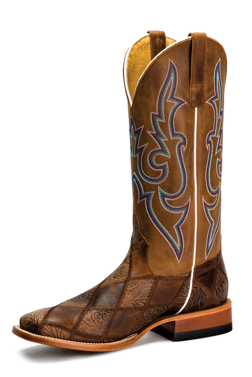 Horsepower Tooled Patchwork Men's Boot – Dollar Western Wear