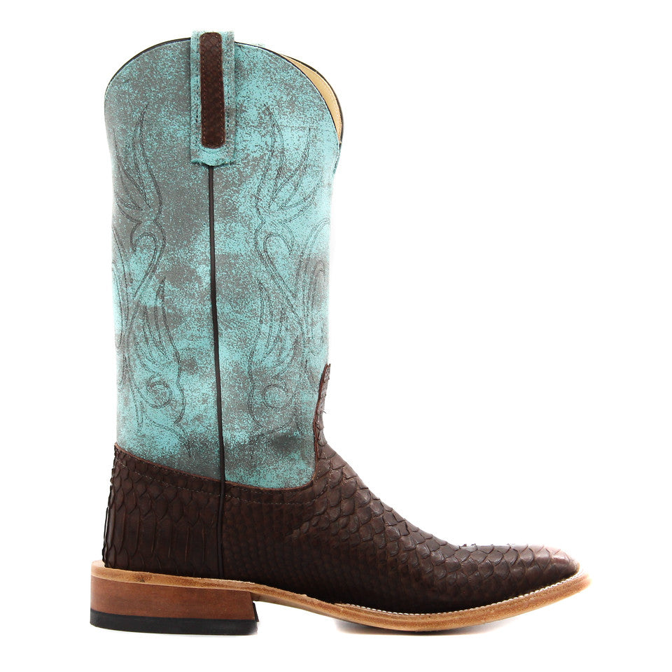 Anderson Bean Exclusive Chocolate Buffed Python Men's Boot – Dollar ...